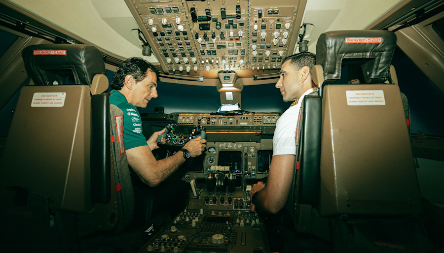 Atlas Air Worldwide takes to the skies with Pedro de la Rosa - Aston ...