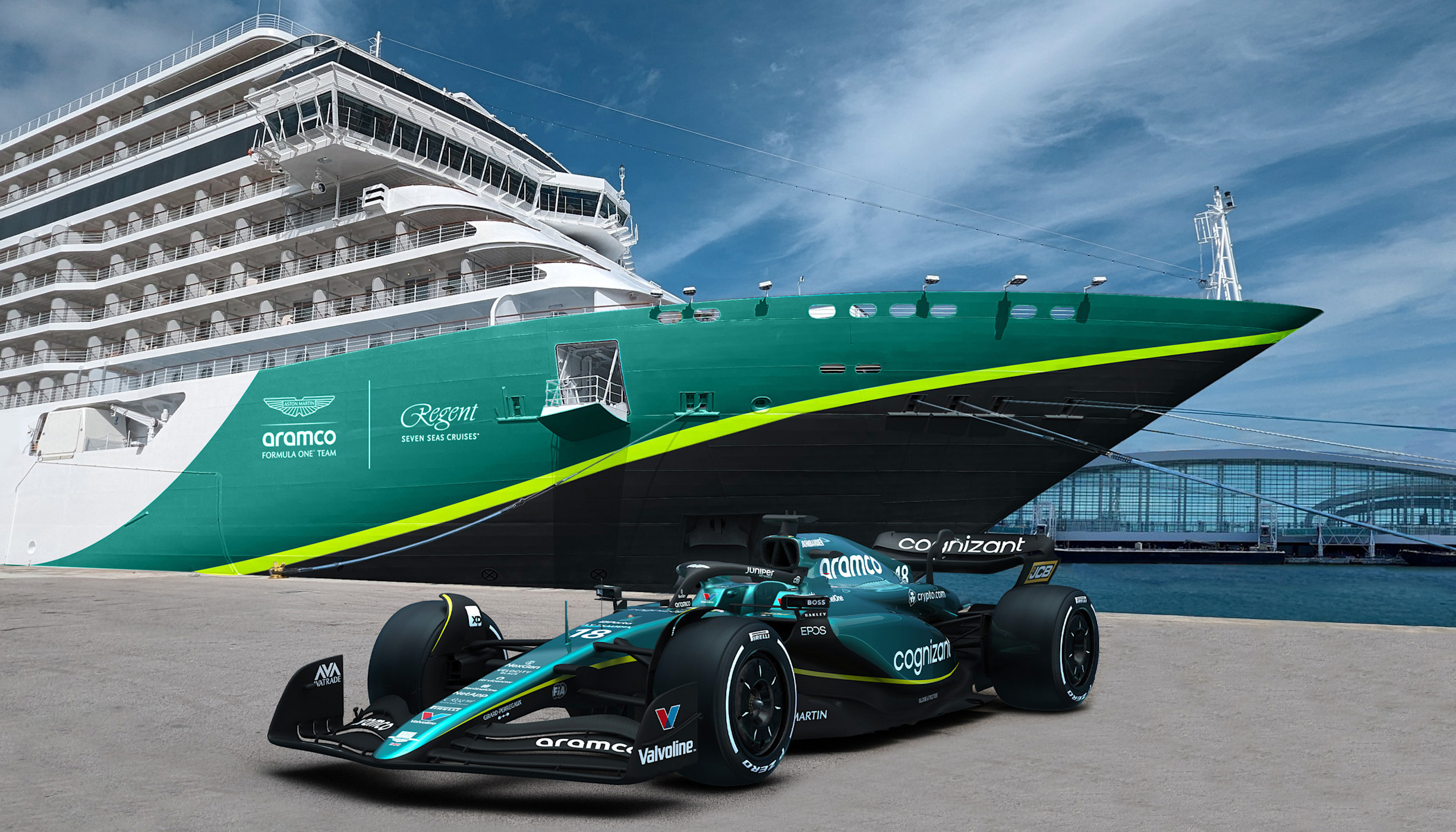 Aston Martin Aramco sets sail with Regent Seven Seas Cruises - Aston ...