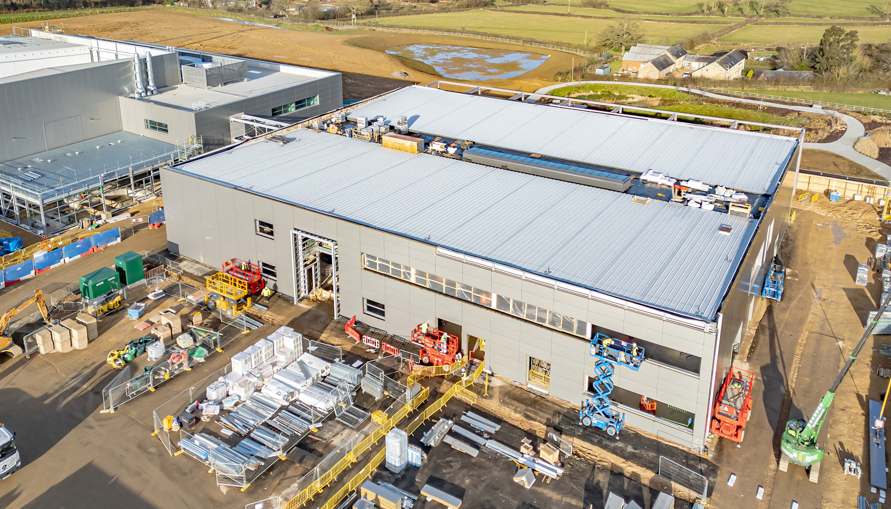 View from above: Buildings Two and Three at the AMRTC continue to take ...