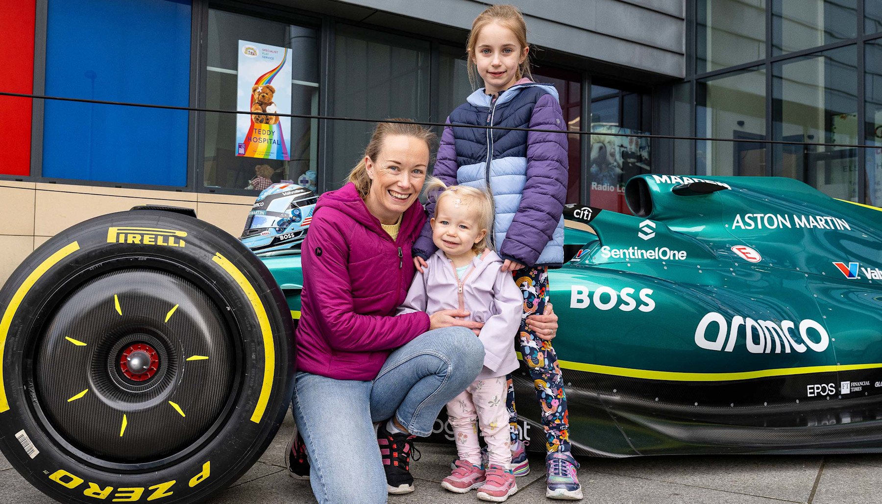 Visiting children's hospitals on our Make A Mark tour - Aston Martin F1 ...