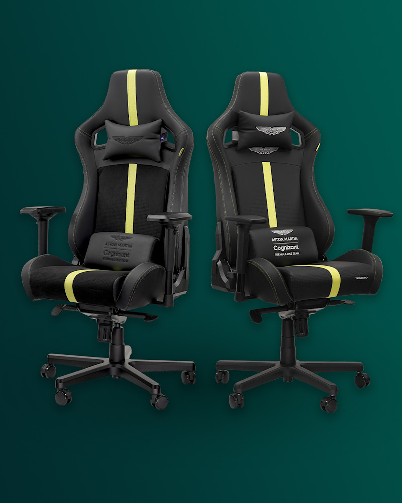 Tesoro and Aston Martin partner up on the AMF1 Team Gaming Chair ...