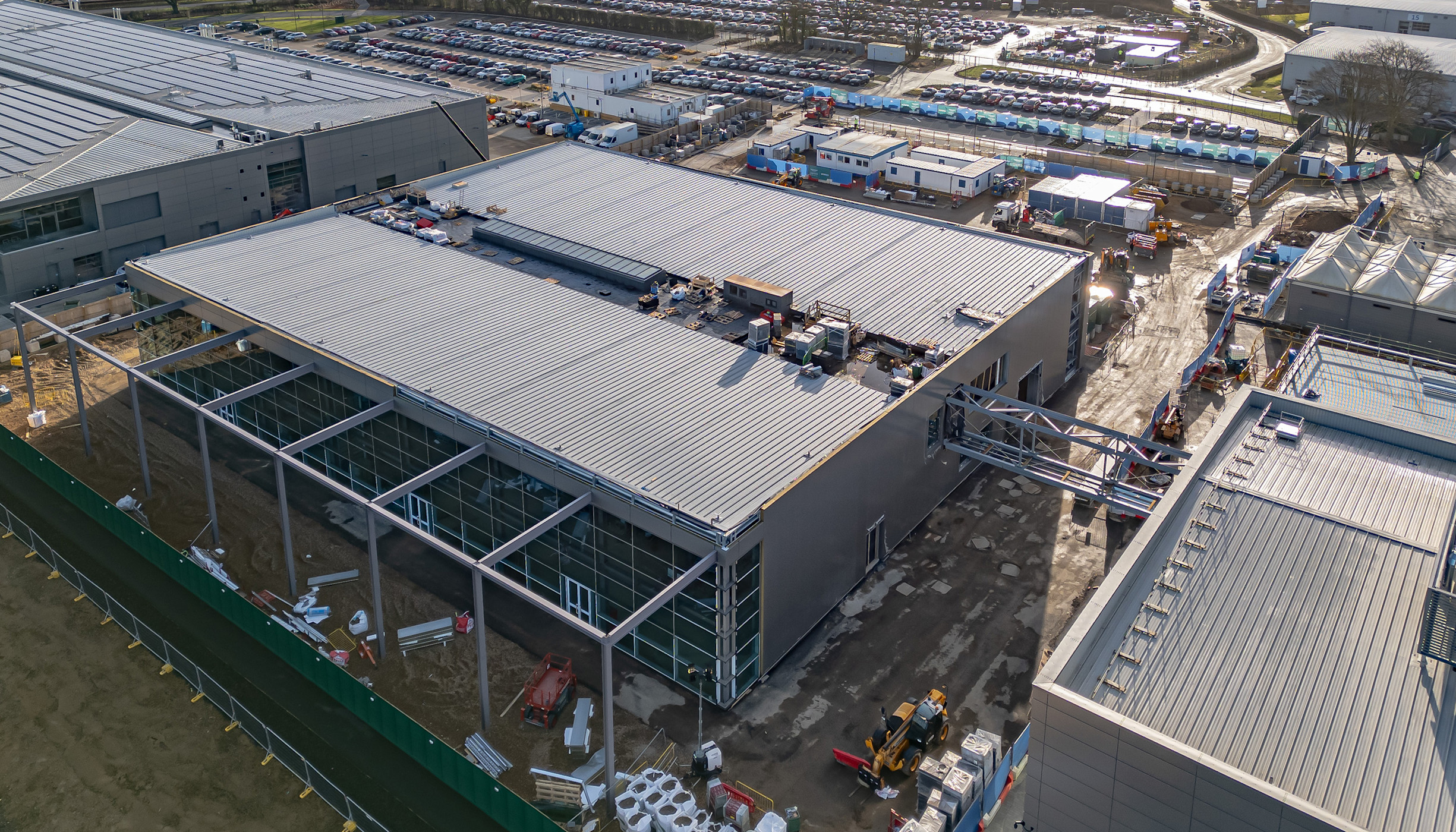 View from above: Buildings Two and Three at the AMRTC continue to take ...
