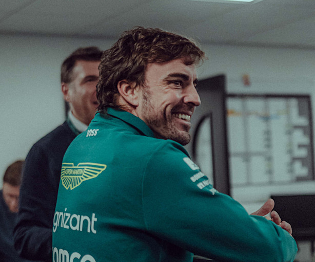 Fernando Alonso's first day at AMF1 - Aston Martin F1 Team