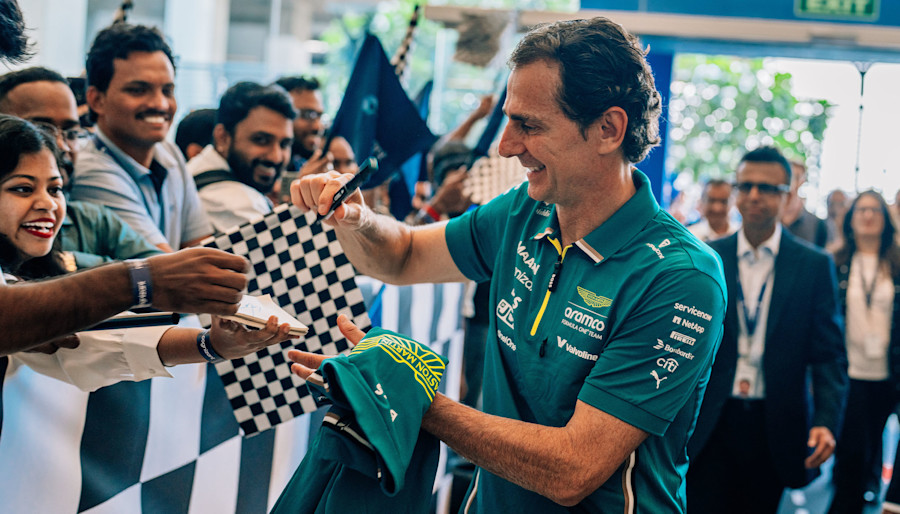 Lance Stroll and Pedro de la Rosa visit Cognizant's Hyderabad campus ...