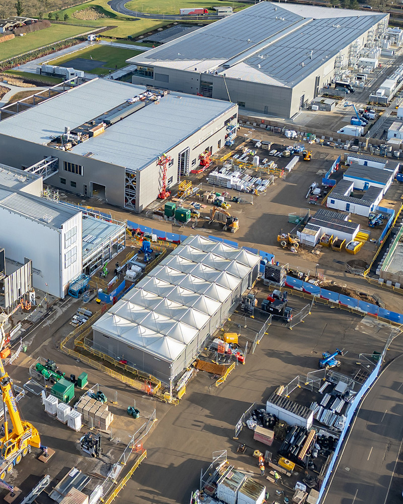 View from above: Buildings Two and Three at the AMRTC continue to take ...
