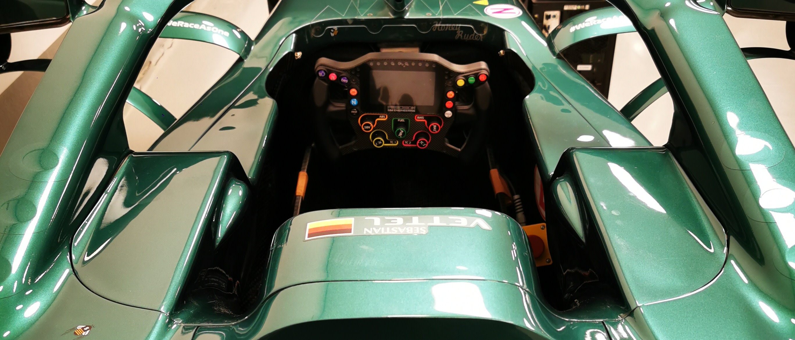 AMF1 uses AMR21 chassis to create unique sim for Sebastian's home ...