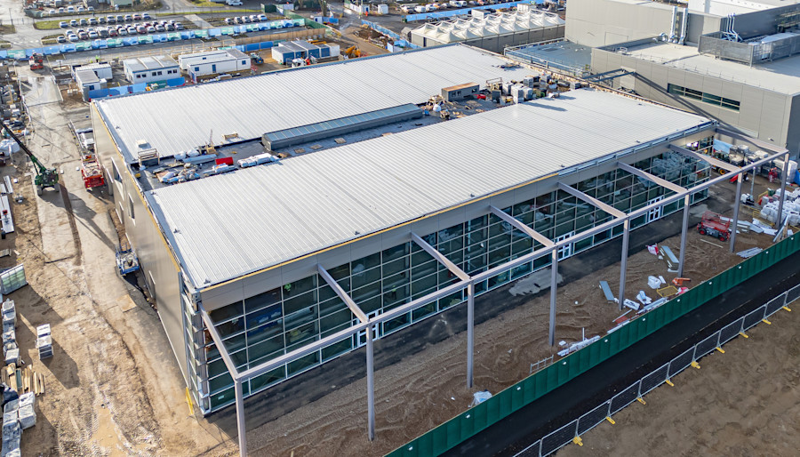 View from above: Buildings Two and Three at the AMRTC continue to take ...