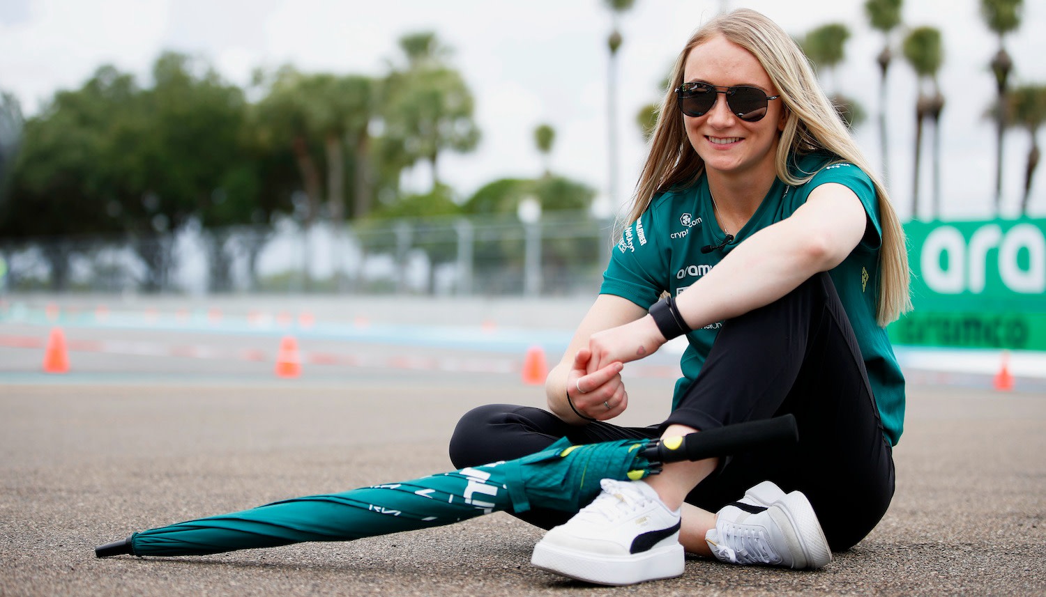 Miami track walk with Jess Hawkins - Aston Martin F1 Team