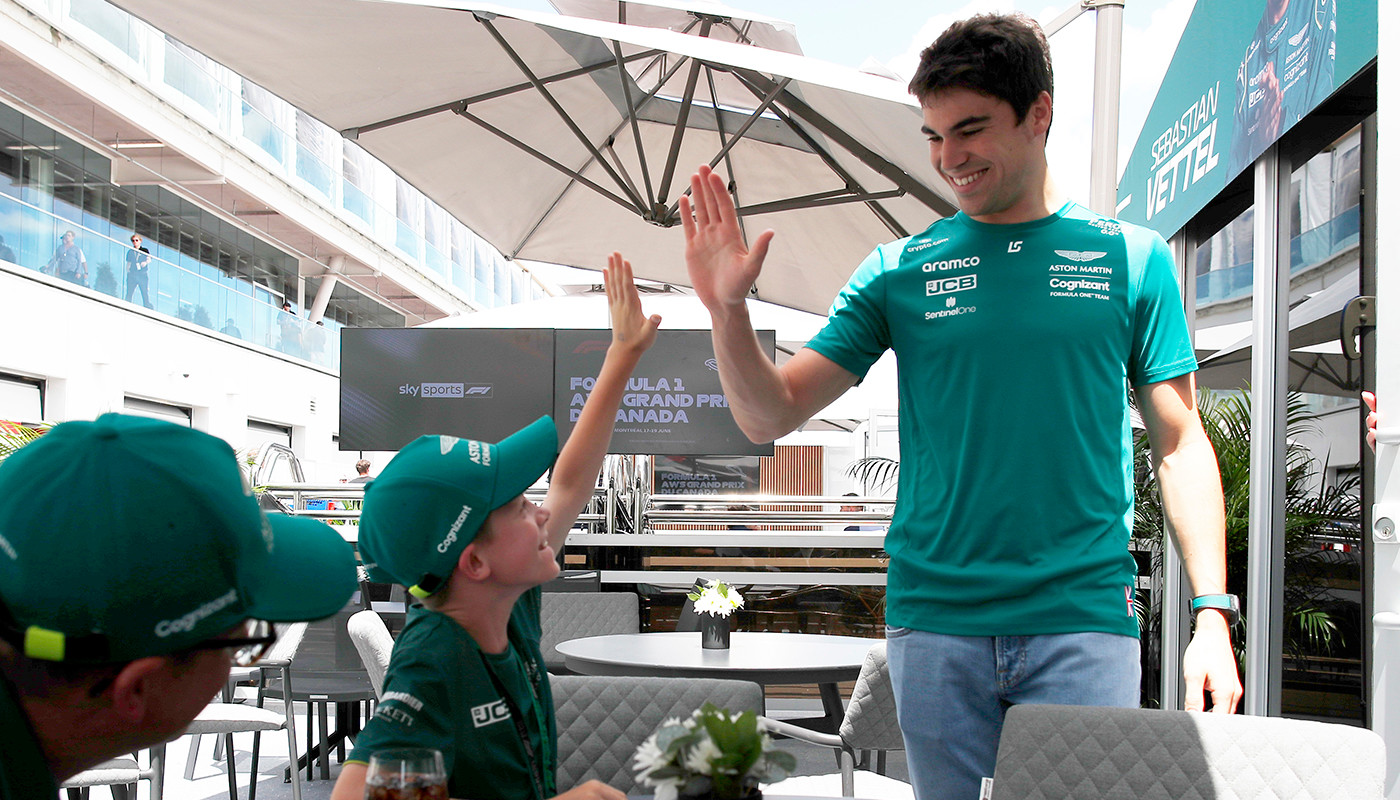 Superfan Henry meets Lance Stroll at his home race - Aston Martin F1 Team