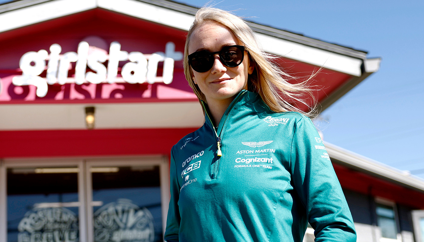 Making a mark: Jessica Hawkins inspires young women at Girlstart in ...