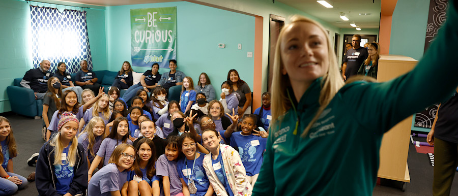 Making a mark: Jessica Hawkins inspires young women at Girlstart in ...