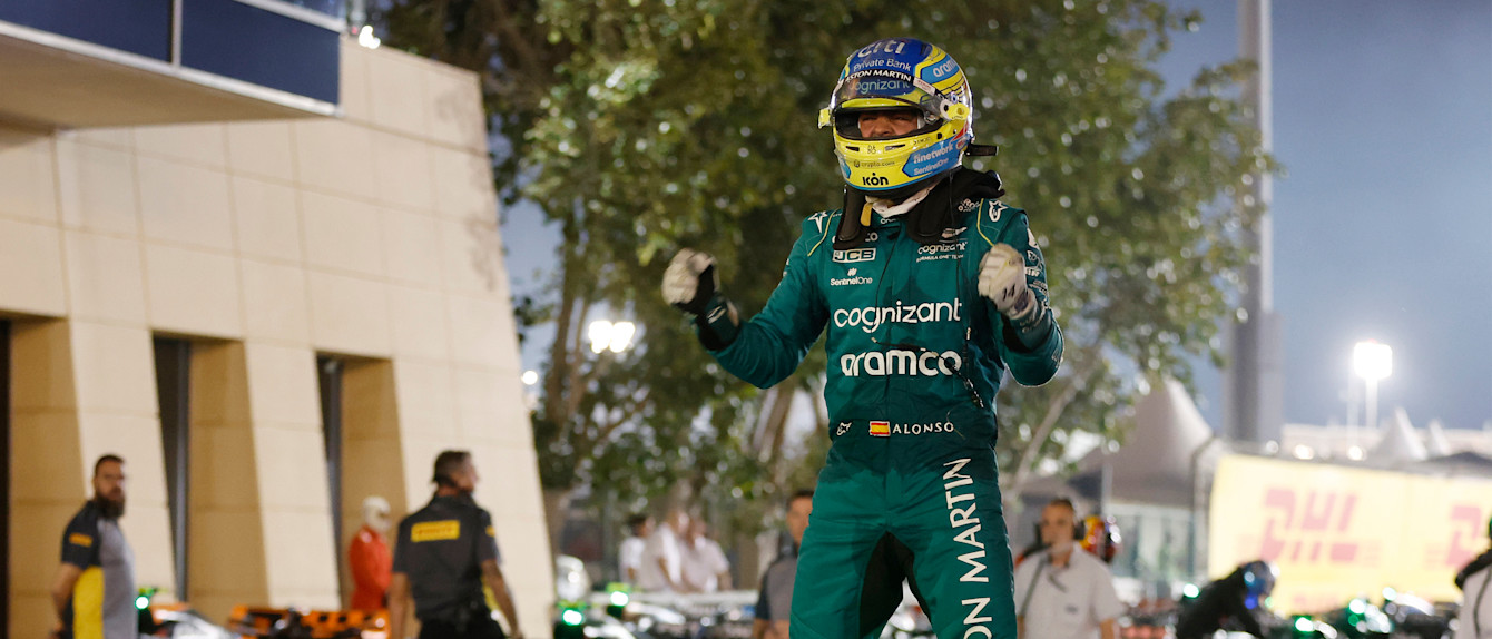 In pictures: Fernando's first AMF1 podium - Aston Martin F1 Team