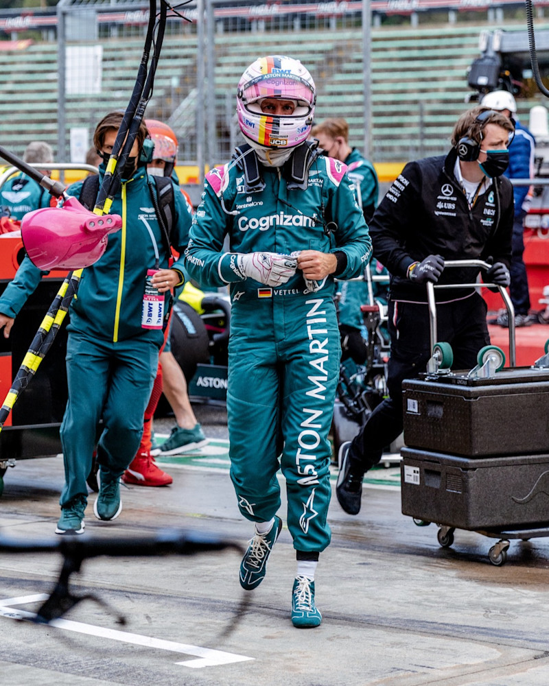 The race for Formula One safety: Driver kit with Sebastian - Aston ...
