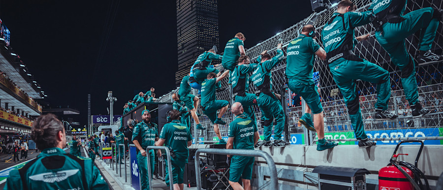 In pictures: Fernando's 100th Formula One podium - Aston Martin F1 Team