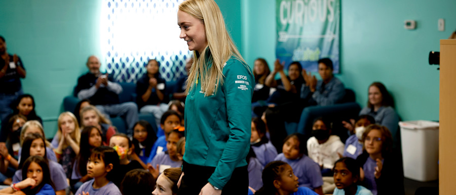 Making a mark: Jessica Hawkins inspires young women at Girlstart in ...