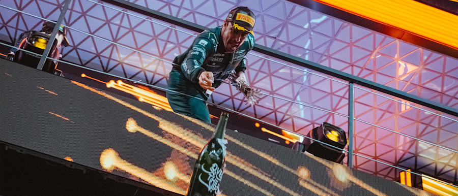 In pictures: Fernando's 100th Formula One podium - Aston Martin F1 Team