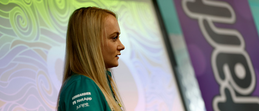 Making a mark: Jessica Hawkins inspires young women at Girlstart in ...