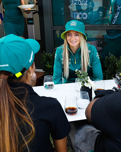 Jessica Hawkins meets Indigenous charity Racing Together - Aston Martin ...